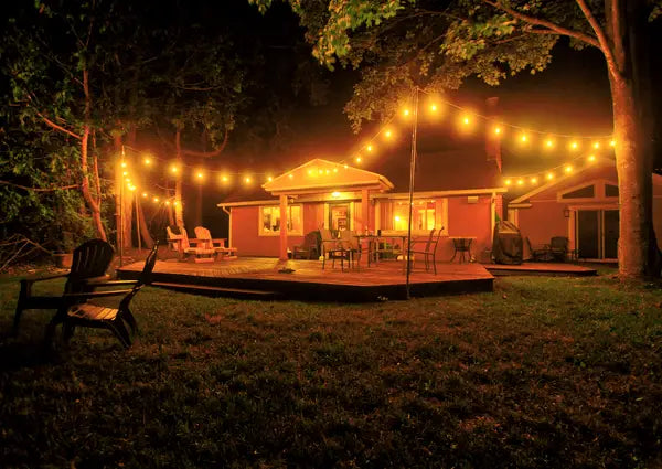 How to Set up Outdoor String Lights Using Copper Pipes – Ollnyuk