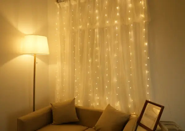 How to Make a DIY Curtain Lights Backdrop – Ollnyuk